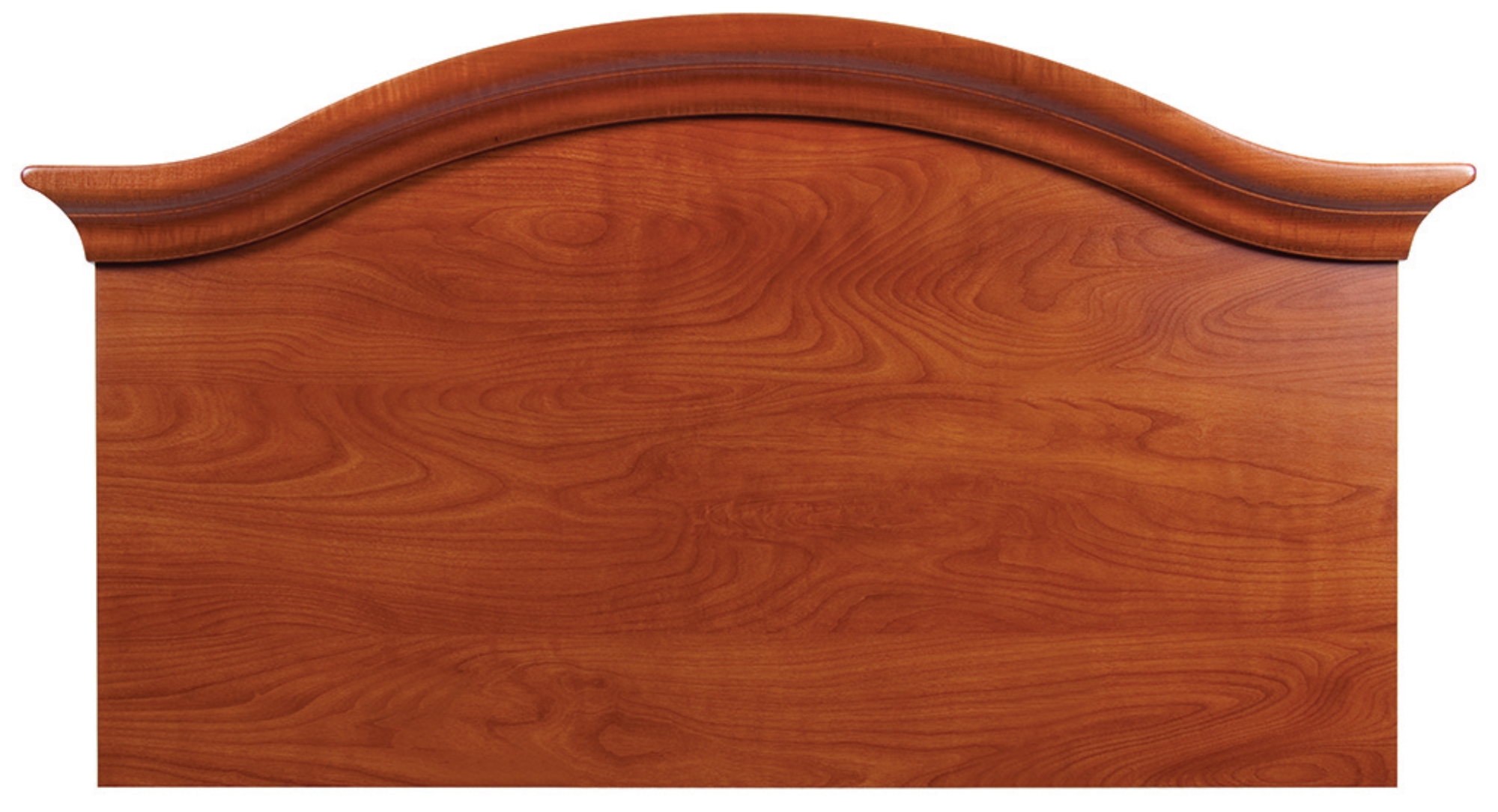 GF: Center Crown with Wood Pediment Headboard