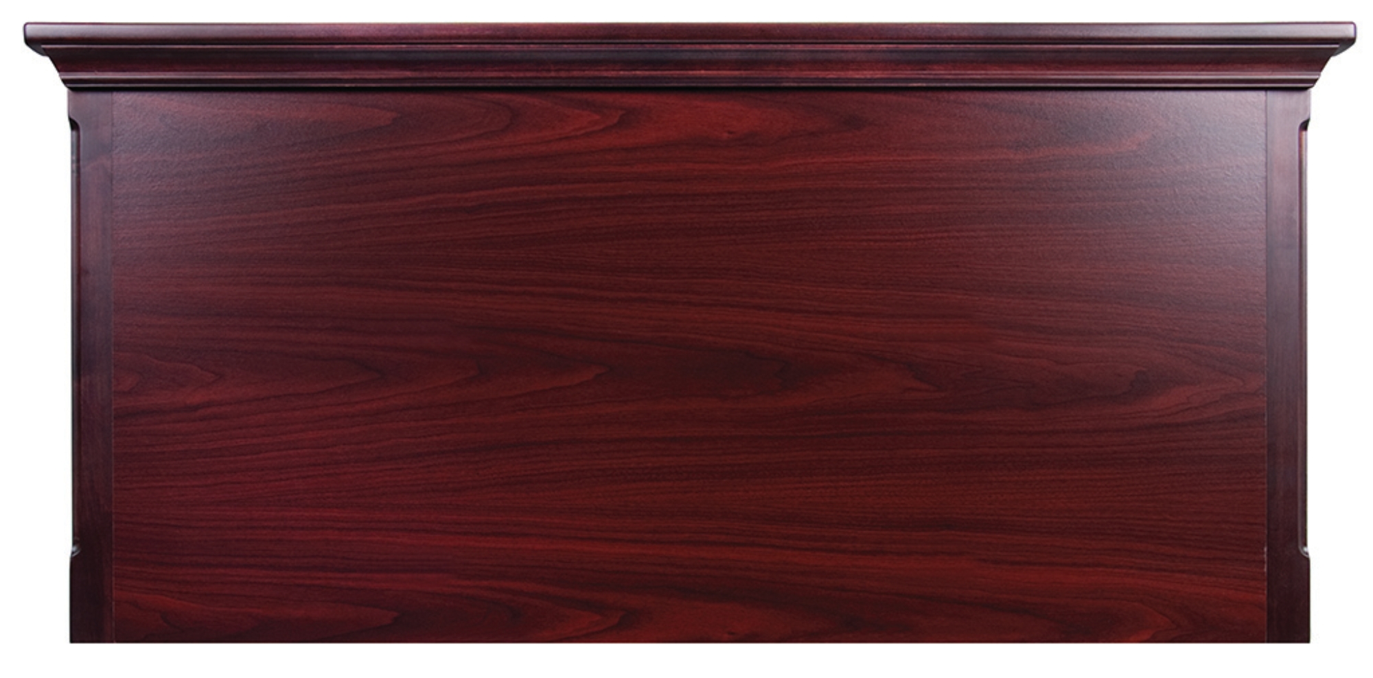 GF: Straight Wood Pediment Headboard
